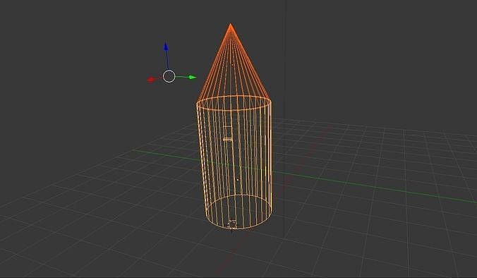 Free low poly tower with example textures 3d model