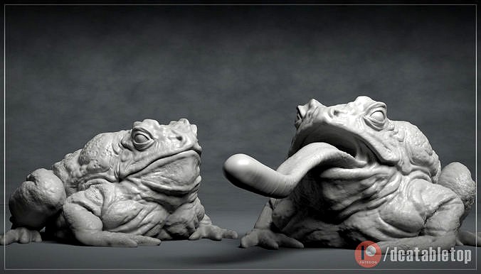 Giant Toad - 3D printable creature 3D print model | 3D