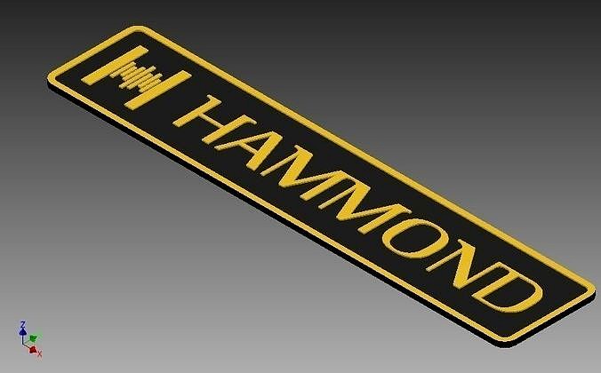 Hammond Organ Logo | 3D model