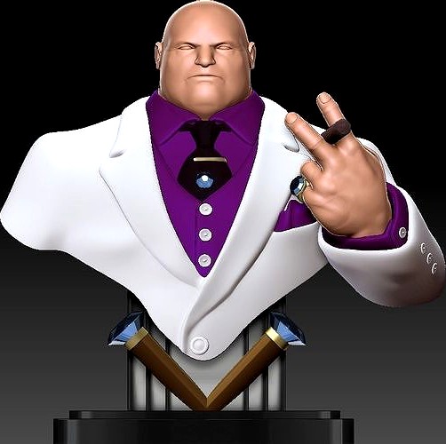 Kingpin Figurine Bust Fanart for 3d printing | 3D model