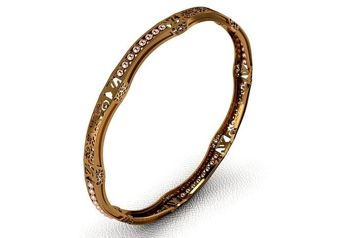 Gold Bangle 10 | 3D model
