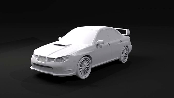 Subaru Impreza 2007 Printable car | 3D model