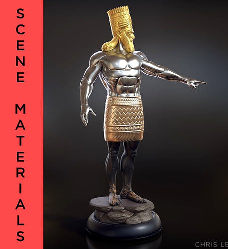 Daniel 2 Statue King Nebuchadnezzar Dream Pose 2 | 3D model