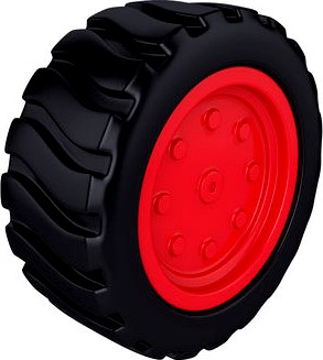 Cartoon wheel for toys 3d model