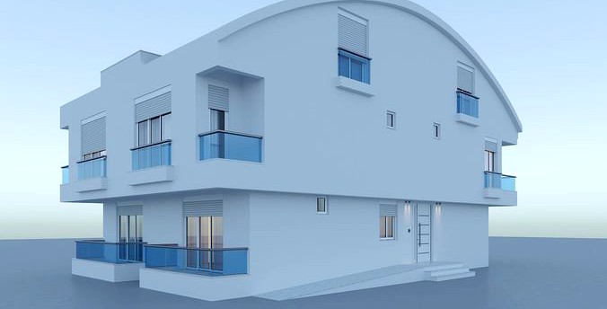 Basic Building 003 3d model