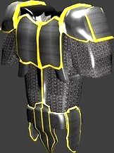 body low-poly armor 3d model