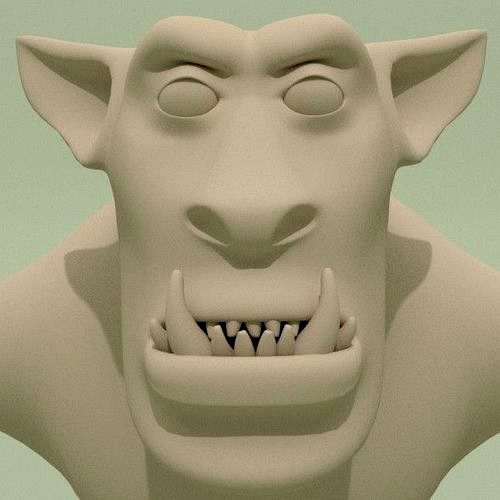 LowPoly Monster Base Mesh 3d model