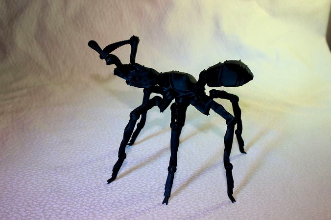Ant with articulation stl model ready to print 3d