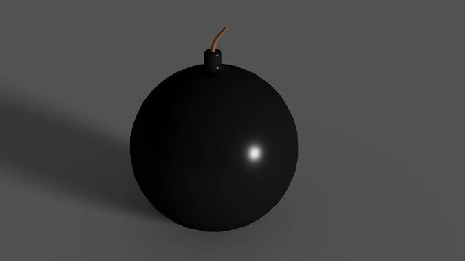 Classic sphere bomb 3d model