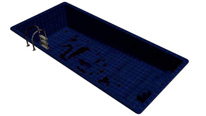 Swimming Pool -Blood Stained- 3d model