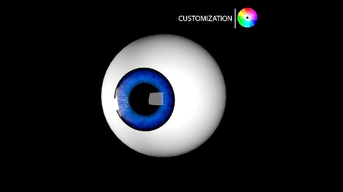 Cartoon eye 3D model