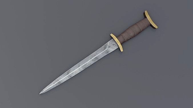 Medieval dagger 3d model
