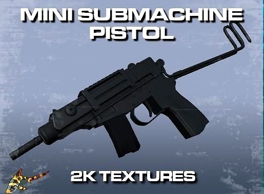 Mini Sub-Machine Pistol 3d model