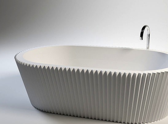 Origami Bath 3d model