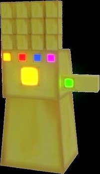 Minecraft Infinity Gauntlet Rig 3d model