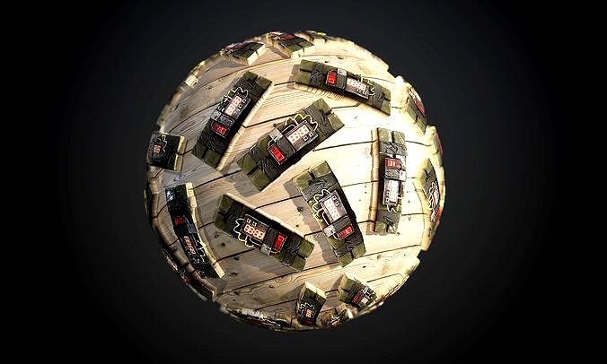 C4 Bomb Seamless PBR Texture 3d model