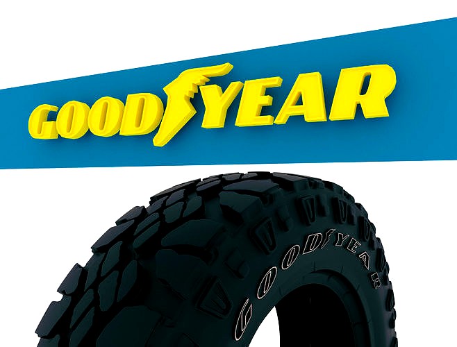 Goodyear logo 3d model