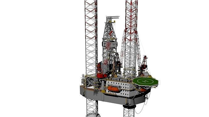 Jack up rig 3d model