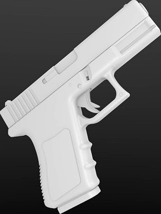 Glock pistole 3d model