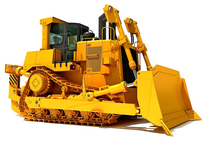 Tracked Dozer 3d model