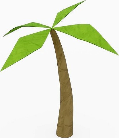 Origami Palm Tree 3d model
