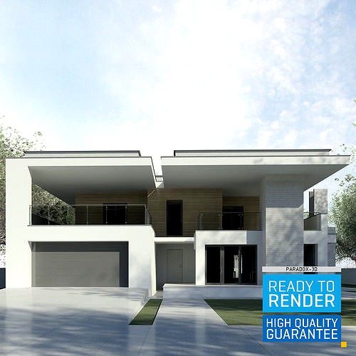 Modern House - Revit 3D model