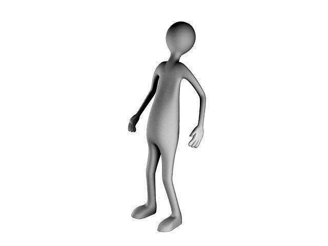 Stick Figure 3d model