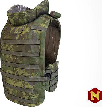 Bulletproof Vest 6B43 Russian Ratnik 3d model