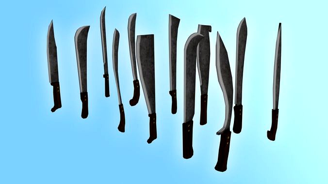 Machete Pack 3d model