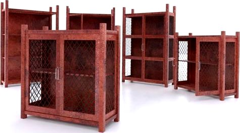 GAME READY CUPBOARD CABINET STORAGE 3d model