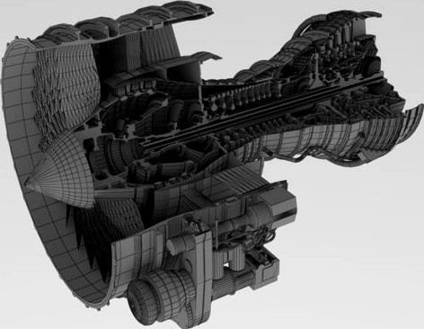 CFM International CFM56-7B 3d model