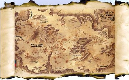 Treasure map 3d model