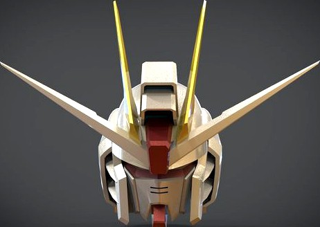 Freedom Gundam Head 3d model