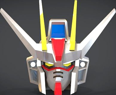 Aile Strike Gundam Head 3d model