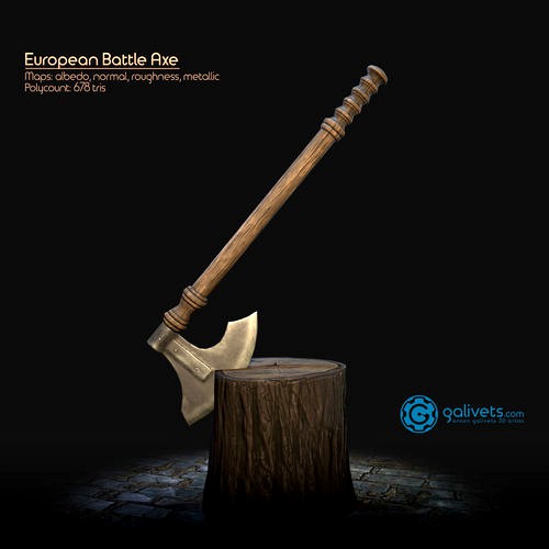 European Battle Axe 3d model