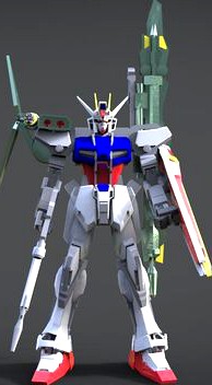 Launcher Strike Gundam 3d model