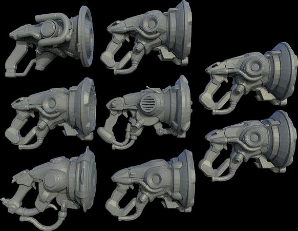 Overwatch Lucio weapon pack | 3D model