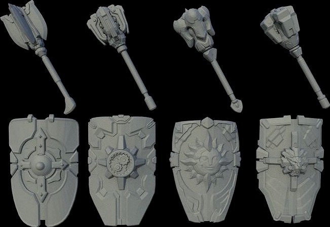 Overwatch Brigitte weapon pack | 3D model