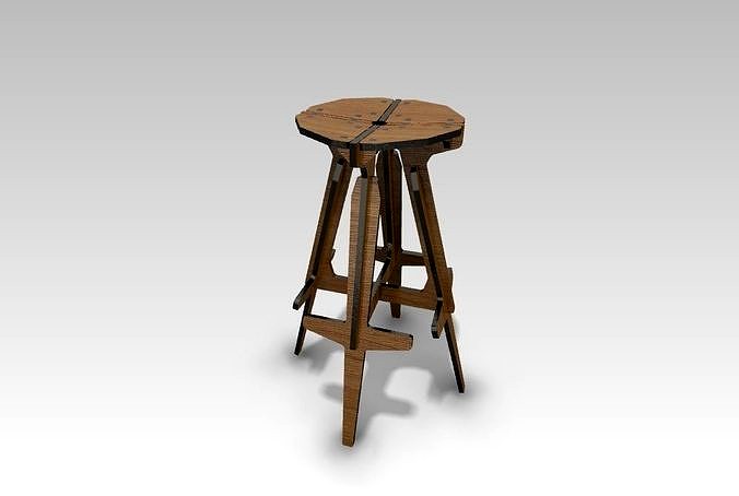 bar stool 3d model