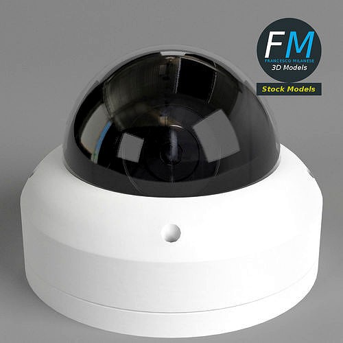 Dome surveillance camera 3d model