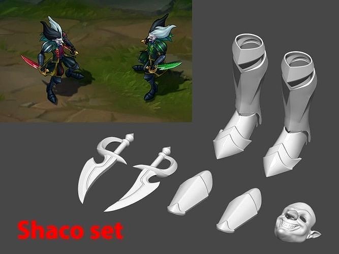 Shaco set 3D Printable | 3D model