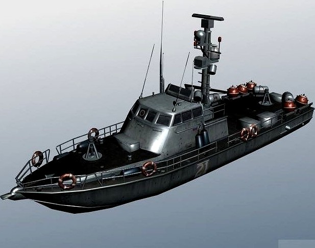 Super Dvora Mark II-class patrol boat 3d model