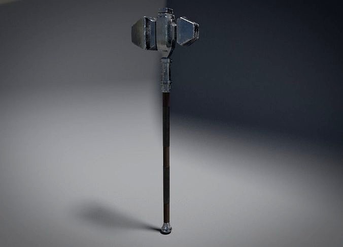 Medieval War Hammer 3d model