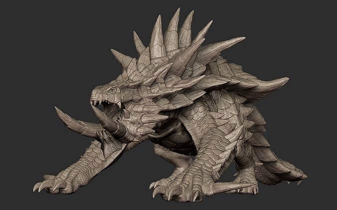 Akantor from Monster Hunter Zbrush Highpoly 3d model
