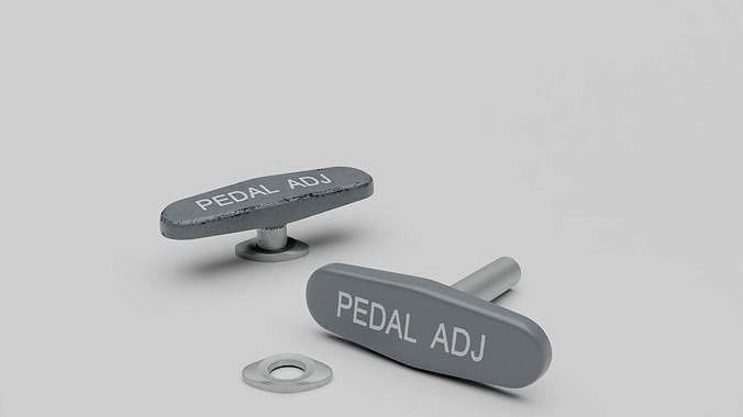 F16 Pedal Adjustment Handle 3d model