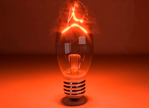 Tungsten lamp model-2 3d