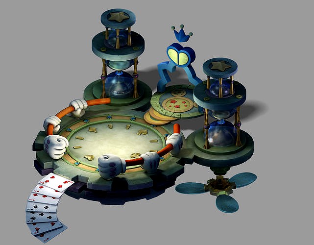 Game Cartoon - PK Race - Waiting for the Map 03 3d model