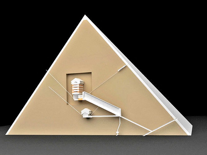 inside the Great Pyramid Of Khufu in Egypt 3d model