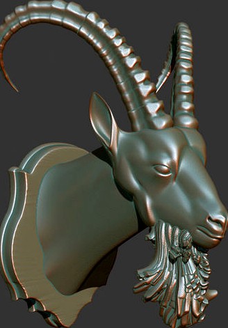 Goat Head Wall Decor 3D Printable | 3D model