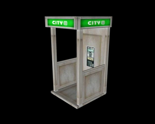 Matrix Phone Booth 3d model